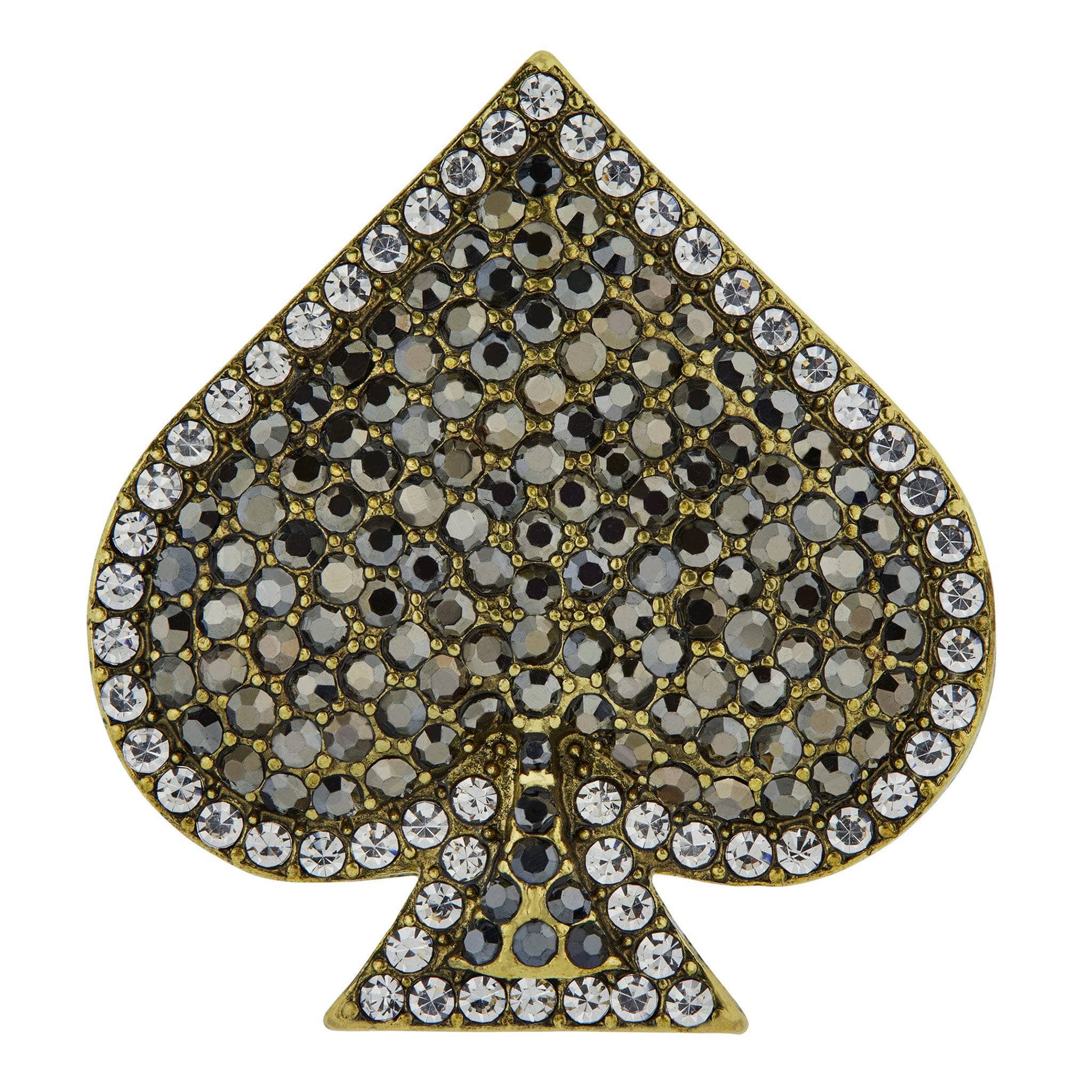 HEIDI DAUS®"Dealers Choice Spade" Crystal Spade Pin