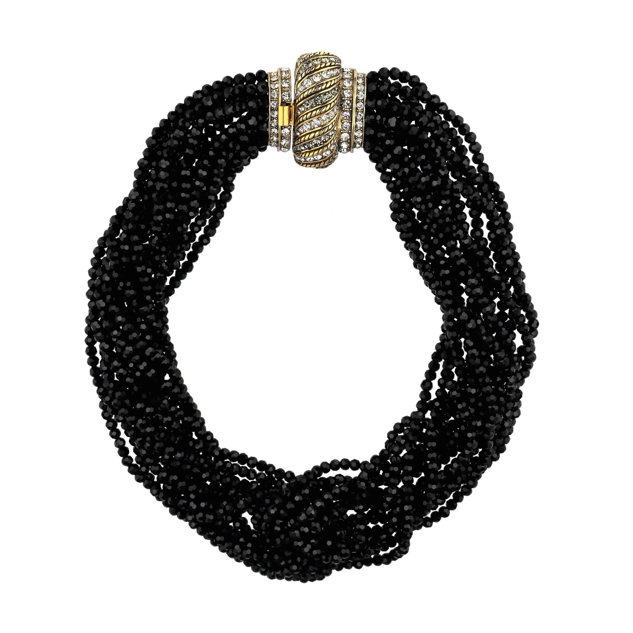 HEIDI DAUS® "Beaded Opulence" Multi-Strand Art Deco Choker Statement N