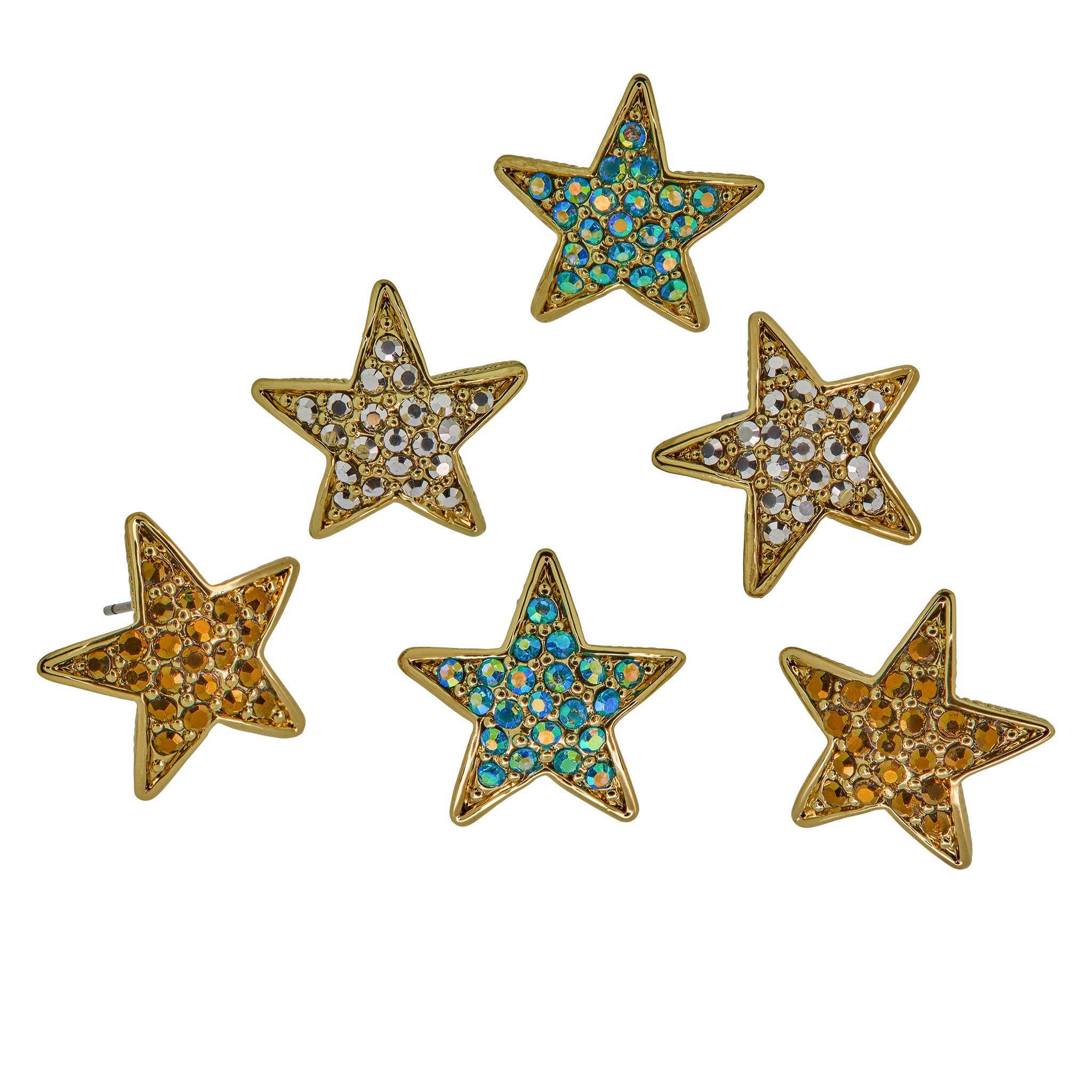 Heidi Daus® "Star Studded" Crystal Star Earring Set – HEIDI DAUS®