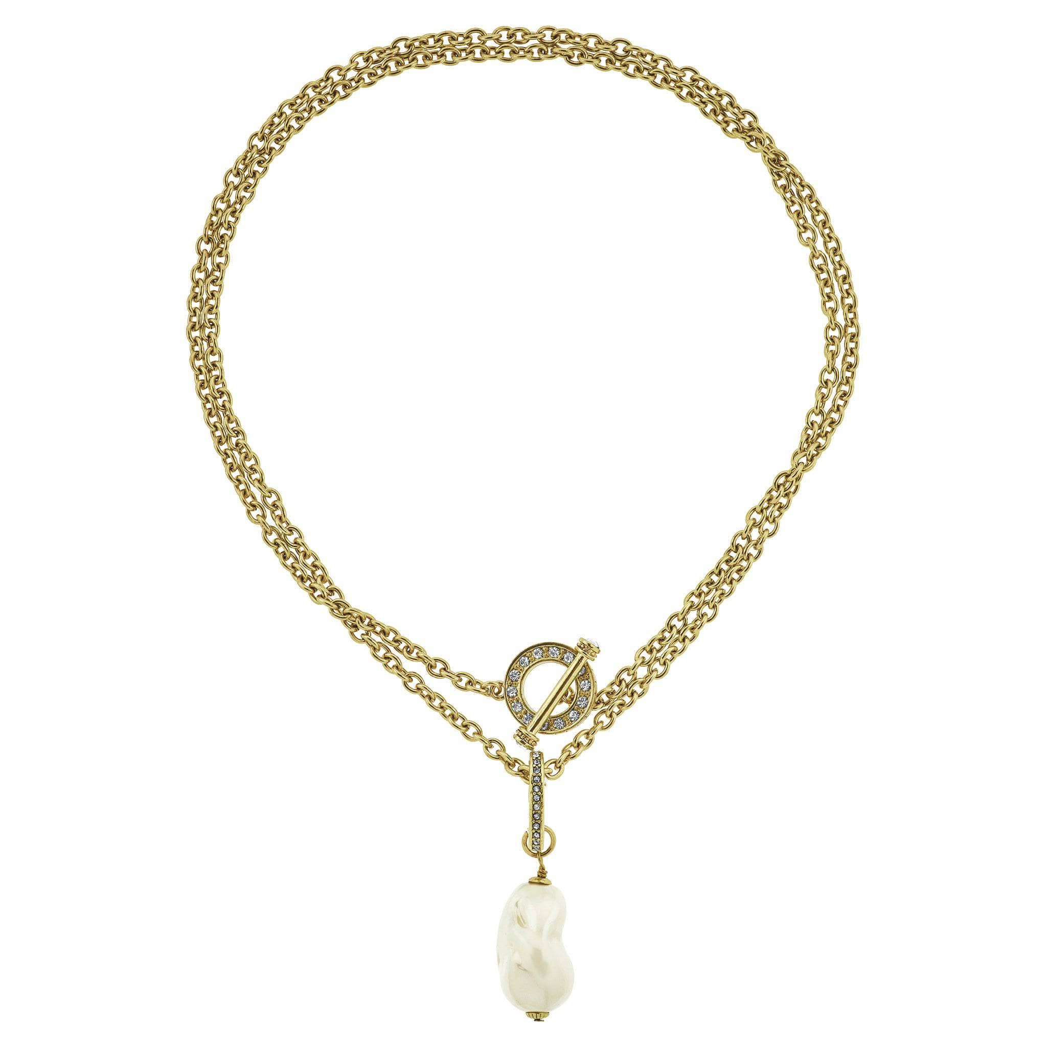HEIDI DAUS®"Baroque Pearl" Enhancer Pendant Necklace